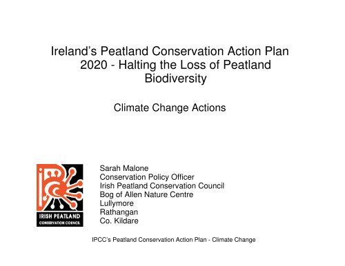 Ireland's Peatland Conservation Action Plan 2020 - Carbon Cycles ...