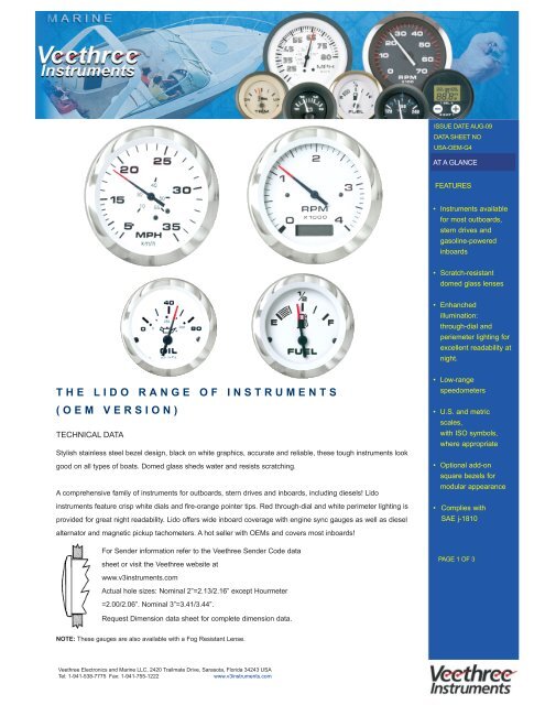 THE LIDO RANGE OF INSTRUMENTS (OEM VERSION) - Veethree ...