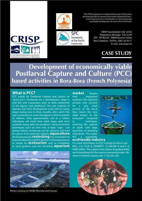 PCC - International Coral Reef Initiative