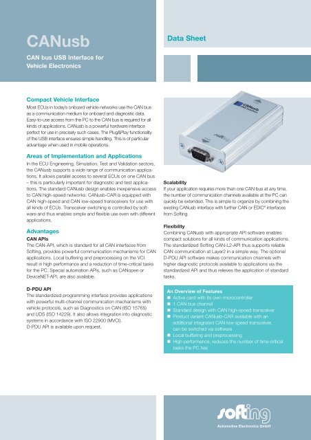 CANusb - Softing