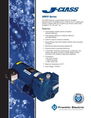 SHALLOW WELL JET PUMPS - Aermotor