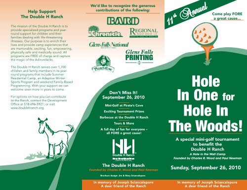 11th Annual - Double H Ranch