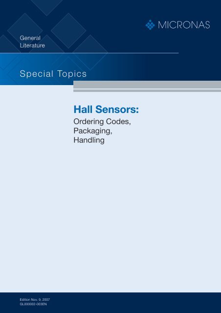 Hall Sensors: - Micronas