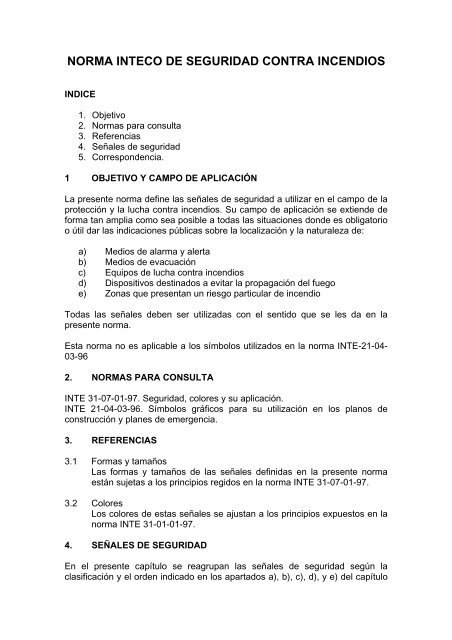 Reglas De Seguridad Contra Incendios
