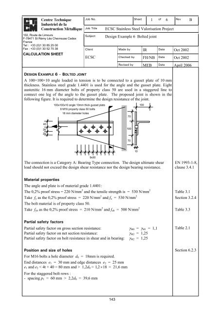 Bolted joint - Steel-stainless.org