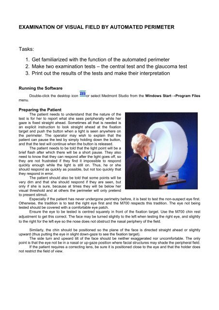 EXAMINATION OF VISUAL FIELD BY AUTOMATED PERIMETER