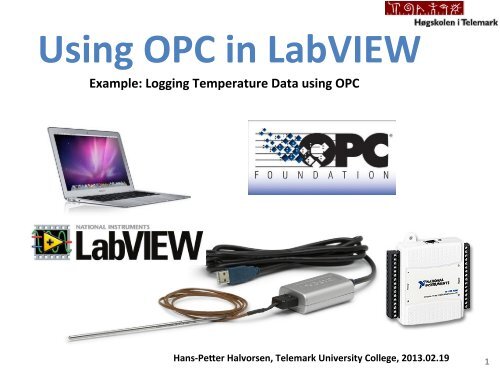 Using OPC in LabVIEW - Example