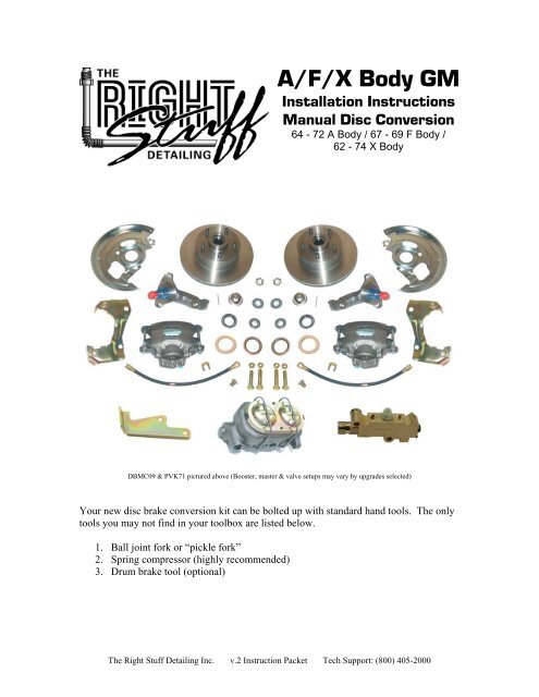 Installation Instructions - Right Stuff Detailing