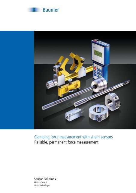 Clamping force measurement with strain sensors Reliable ... - Baumer