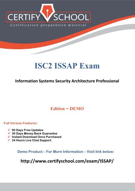 ISC2 ISSAP CertifySchool Exam Actual Questions (PDF)