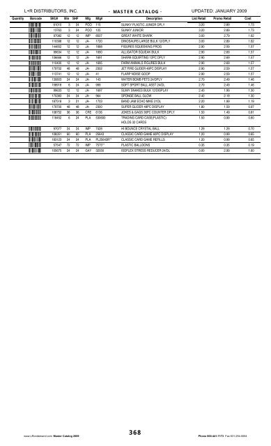 L+R DISTRIBUTORS, INC.