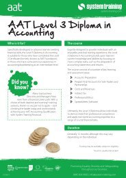 AAT Level 4 Diploma in Accounting - System Training