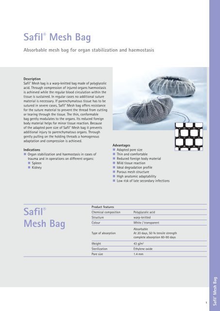 Safil ® Mesh Absorbable