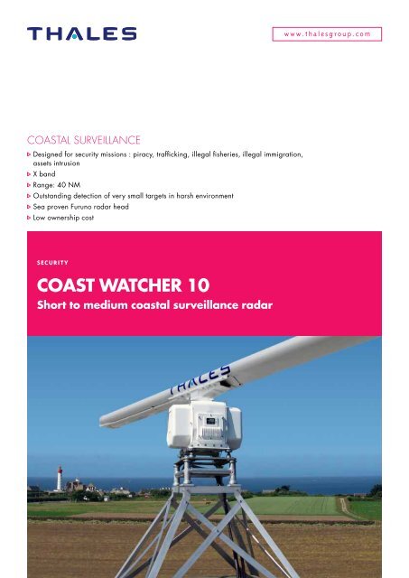 COAST WATCHER 10 Short to medium coastal surveillance radar