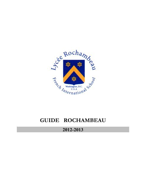 Lycee Rochambeau Logo Formulaire Recommandation Lycee Rochambeau
