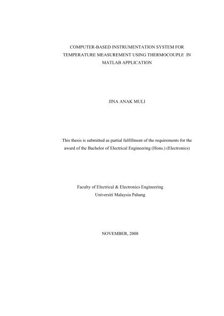 COMPUTER-BASED INSTRUMENTATION SYSTEM FOR ...