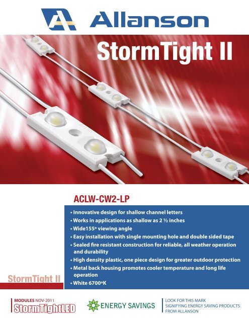 StormTight II LED- ACLW-CW2-LP - Allanson LED