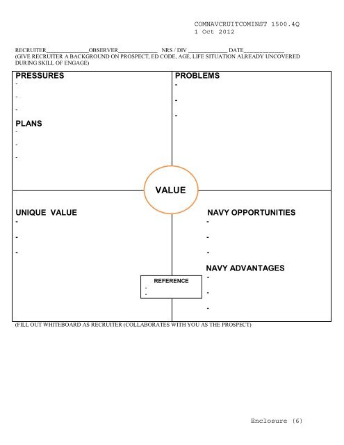 Enclosure 6 - Navy Recruiting Command