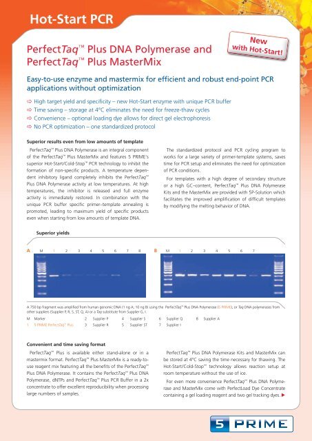 PerfectTaq Plus DNA Polymerase and MasterMix - 5 Prime