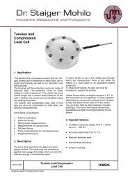 Load Cell - 21 Pt Tension Calibration Certificate Example