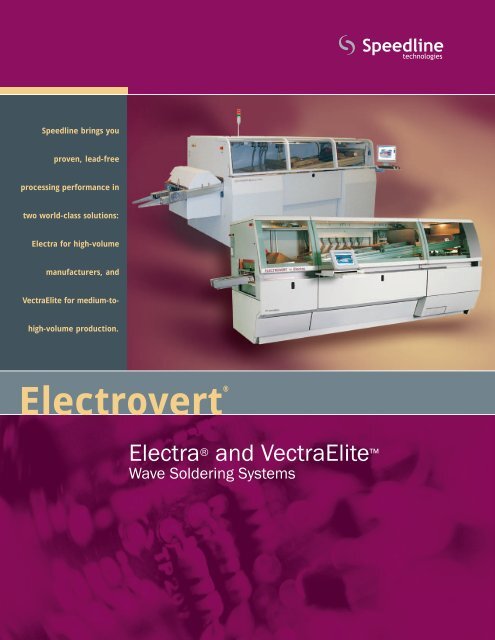 Electrovert® - Speedline Technologies