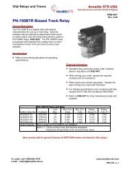 RSE-1D10 VCOR Relay - Ansaldo STS