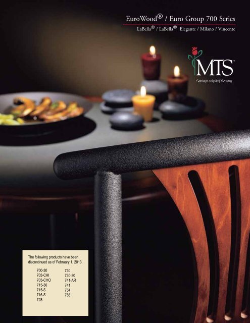 EuroWoodÃ‚Â® / Euro Group 700 Series - MTS Seating