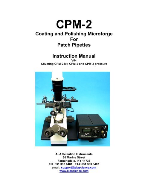 CPM-2 Manual - ALA Scientific Instruments