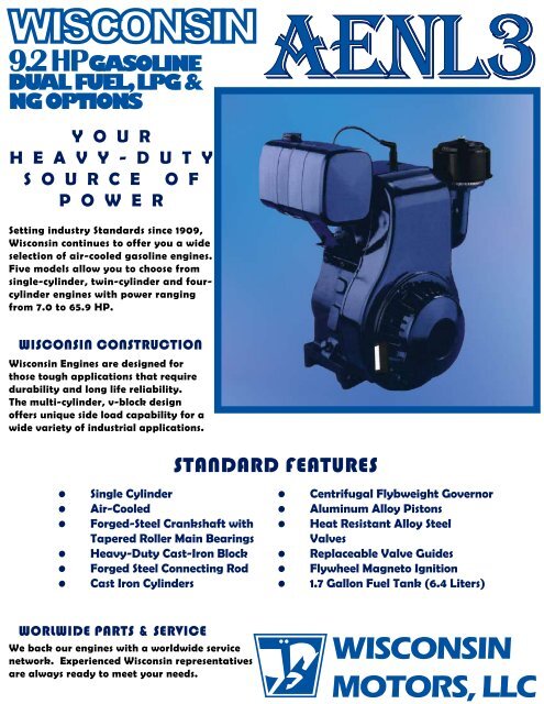 Sales Brochure (AENL-3) - Wisconsin Motors