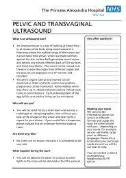 MRI Questionnaire - The Princess Alexandra Hospital | NHS Trust