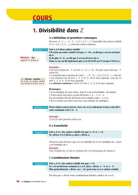 3ème : Chapitre1 : Nombres entiers et rationnels 1 Multiples