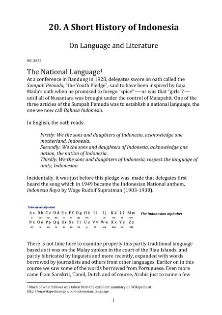 A Short History of Indonesia - 20