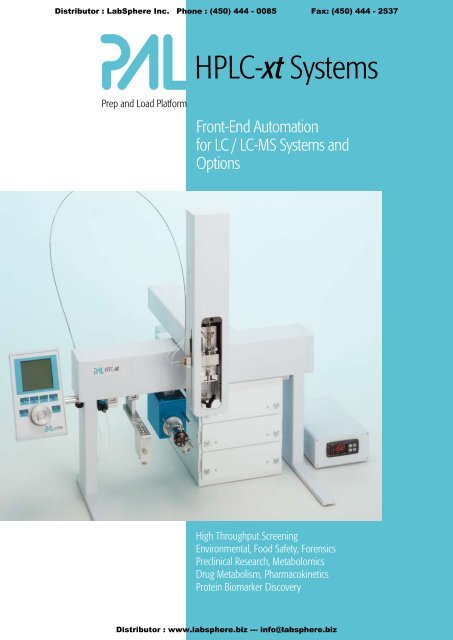 Brochure for HPLC systems - LabSphere Inc.