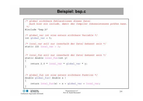 Modulare Programmierung