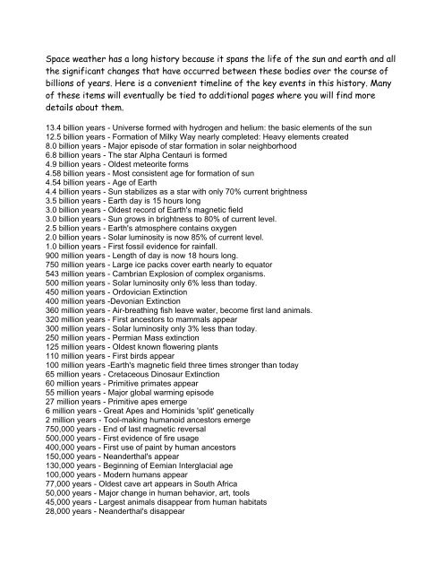 PDF-Timeline - The Human Impacts of Solar Storms and Space ...
