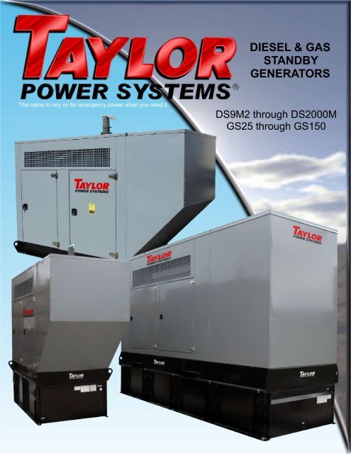 DIESEL & GAS STANDBY GENERATORS