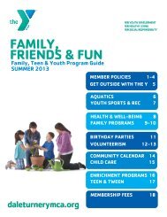 YMCA TEMPLATES - YMCA of Greater Seattle