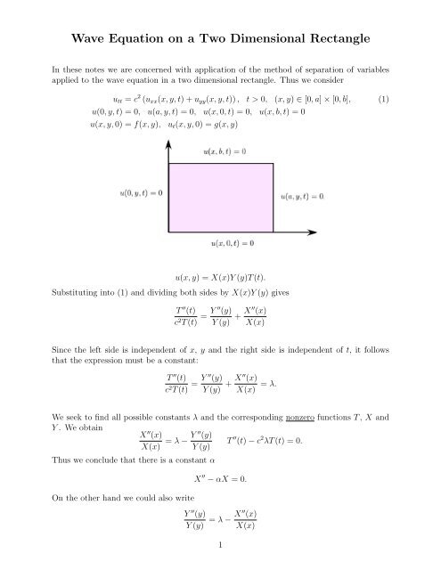 One Dimensional Wave Equation Wave Equation | SpringerLink