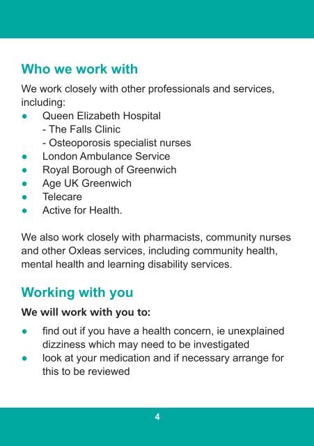 Who we work with We work