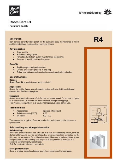 Room Care R4 - Western Hygiene