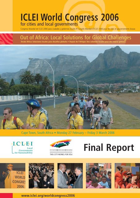 ICLEI World Congress 2006 Final Report