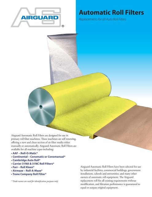 Automatic Roll Filters - Airguard