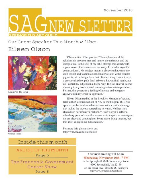 The Kingstowne Area Artists Association - Springfield Art Guild
