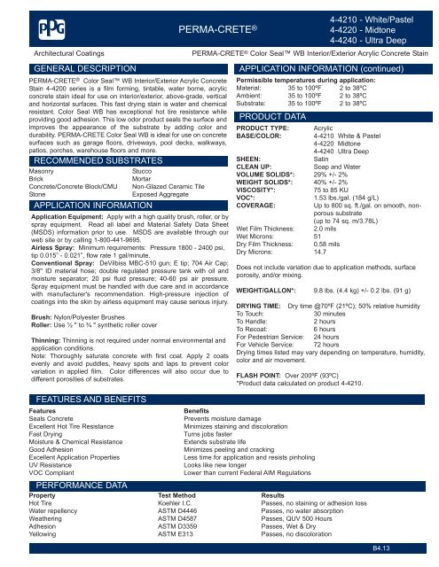 4-4210 PermaCrete.qxp - PPG Industries