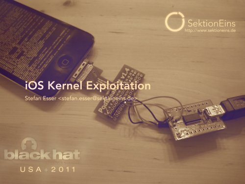 IOS Kernel Exploitation â Black Hat - here