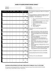 Action & Notifications Checklist - Infection Control