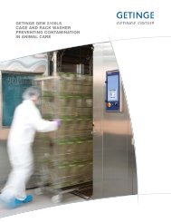 GETINGE CLEAN SINK DOSING - Getinge Infection Control