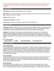 Texas Functional Living Scale (TFLS)