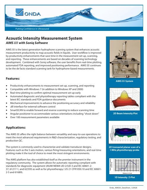 Acoustic Intensity Measurement System