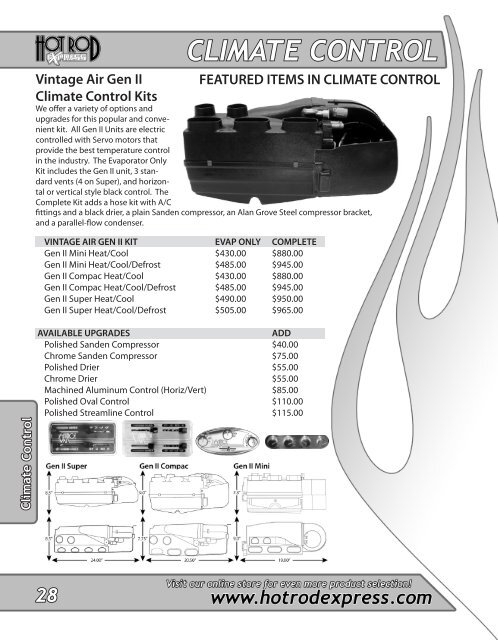 CLIMATE CONTROL - Hot Rod Express